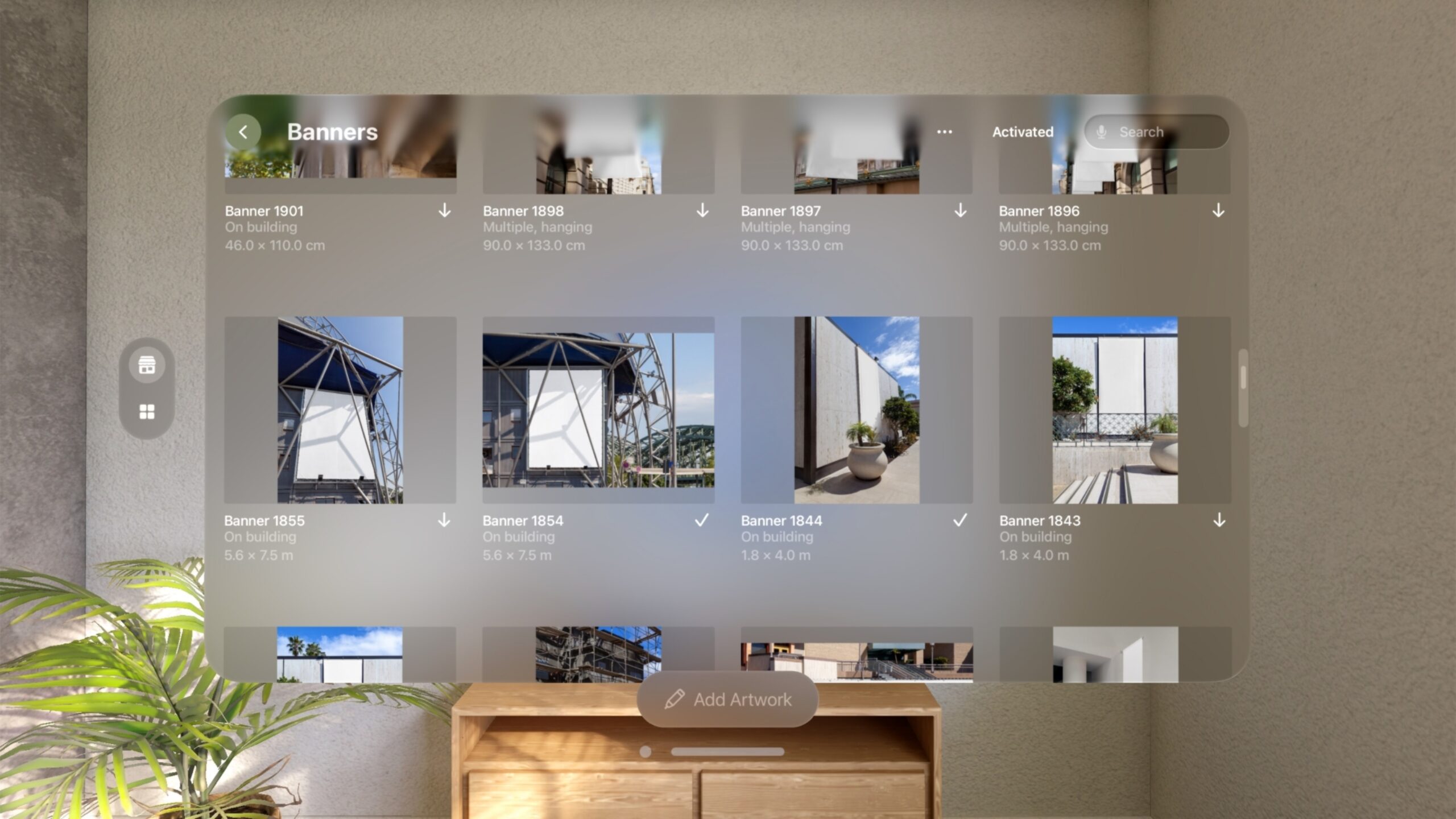 LiveSurface for Apple Vision Pro: Spatial Mockups